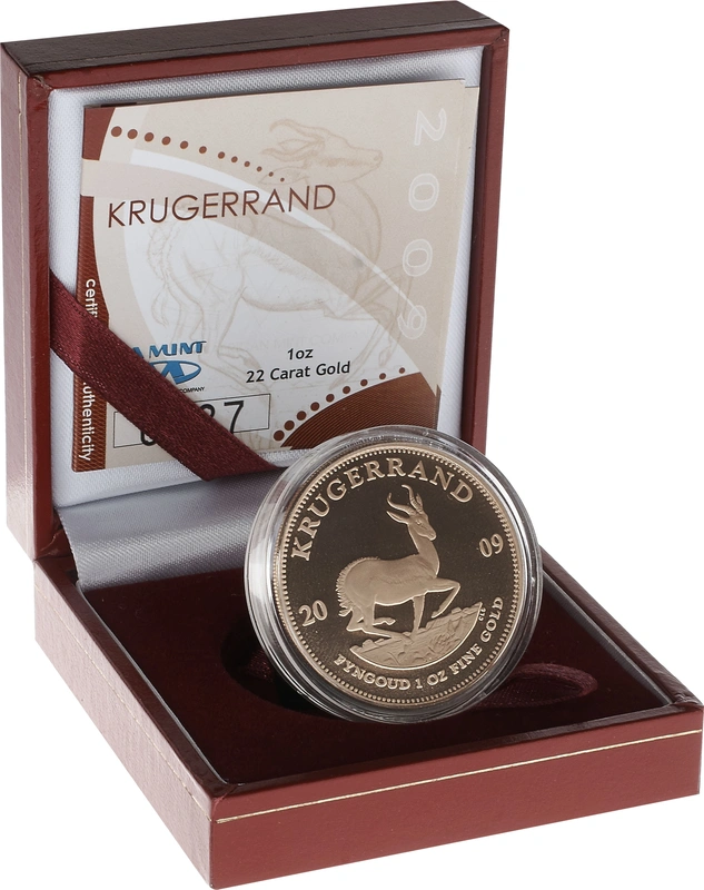 2009 Proof Krugerrand Gold Coin 1oz Boxed - From €4,915