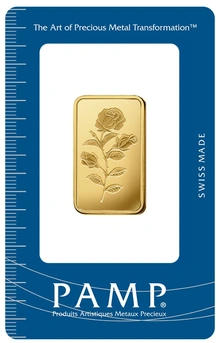 20g Gold Bar PAMP Rosa Minted - From €1,917