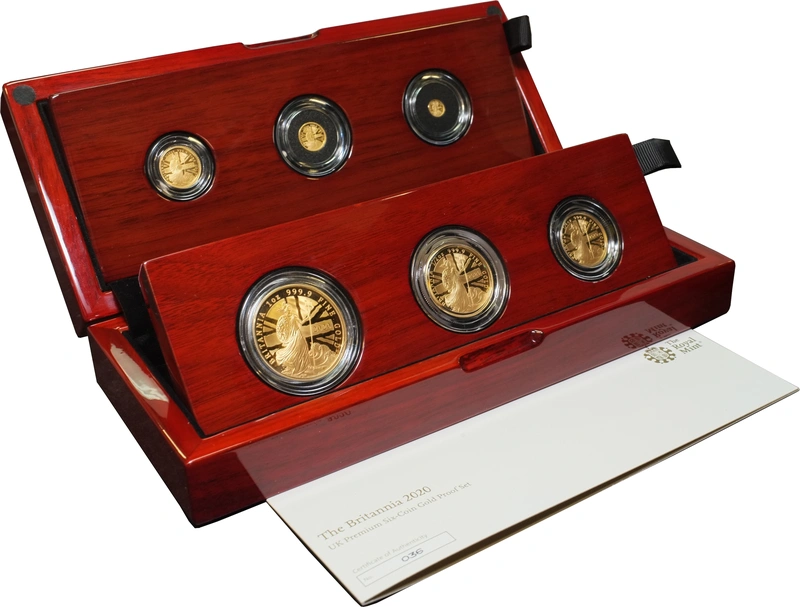 2020 Proof Gold Britannia 6 Coin Set Boxed - From €11,503