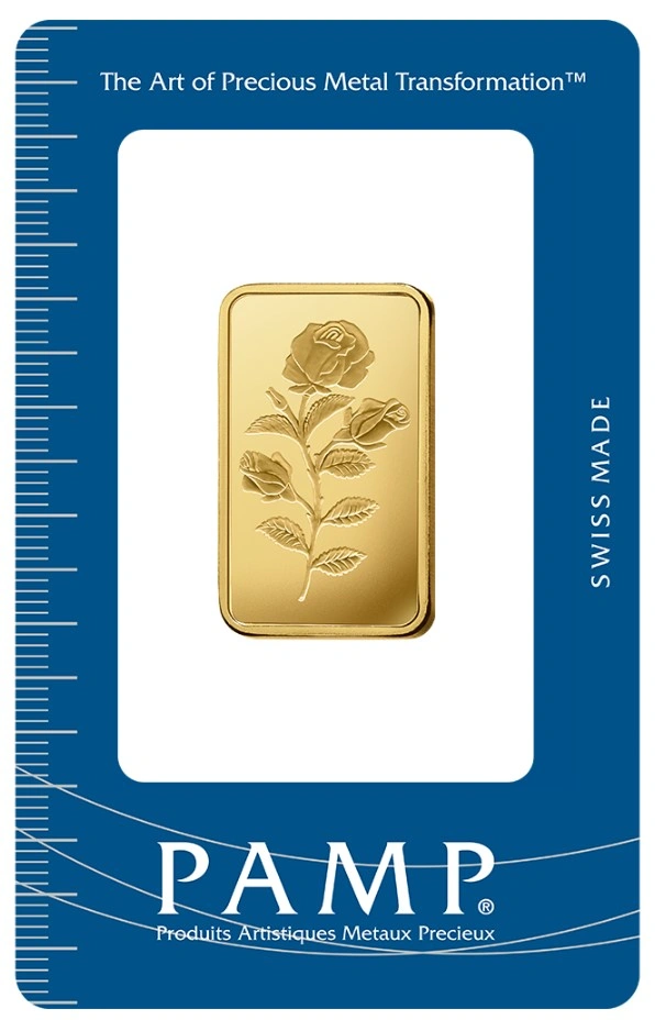 20g Gold Bar PAMP Rosa Minted - From €2,200