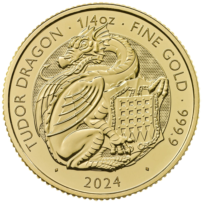 2024 Tudor Dragon - Tudor Beasts 1/4oz Gold Coin - From €1,060