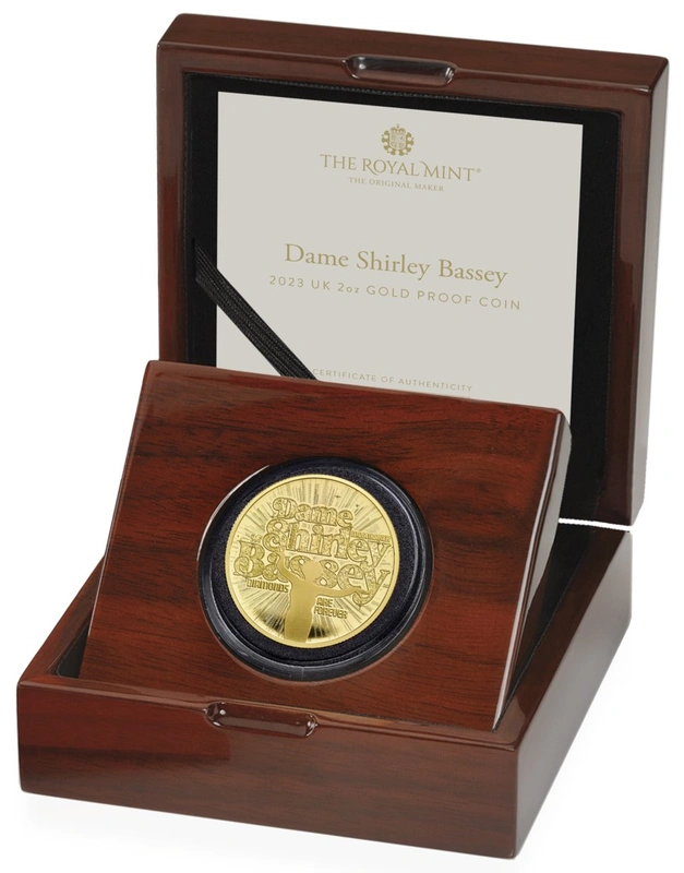 2023 Proof 2oz Shirley Bassey Gold Coin Music Legends Boxed - From €8,532