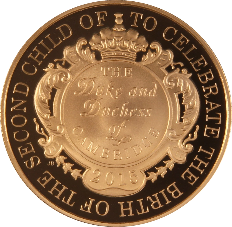 2015 Proof Gold Crown £5 Coin The Royal Birth of Princess Charlotte ...