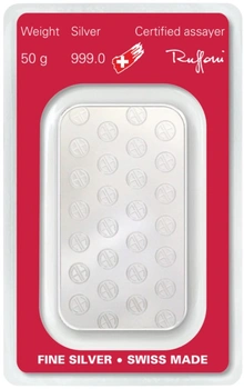 50g Silver Bar Argor-Heraeus - From €114.64