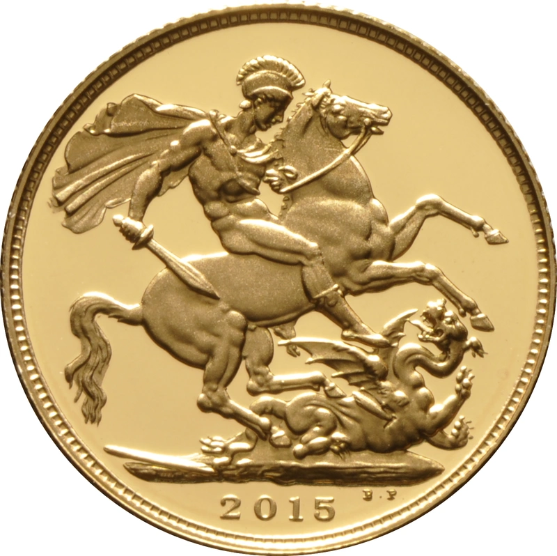 2015 Proof Gold Sovereign Coin Elizabeth II - From €1,221