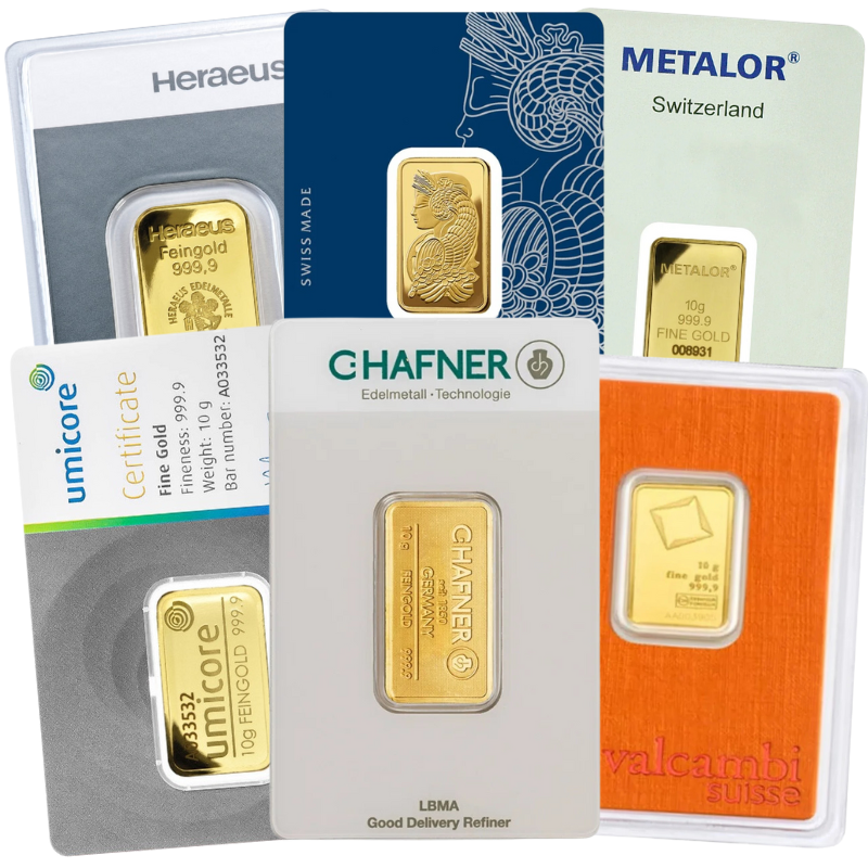 Sell 10 Gram Gold Bars - Up to €1,207 - Sell 10g Gold Bars at Market ...